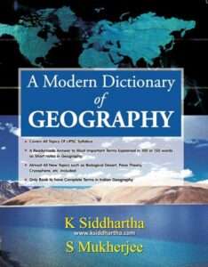 A Modern Dictionary of Geography - K Siddhartha